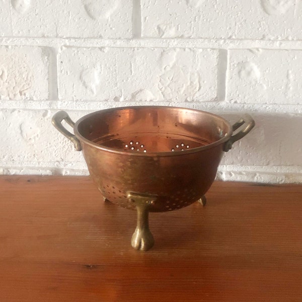 Copper Colander - Etsy