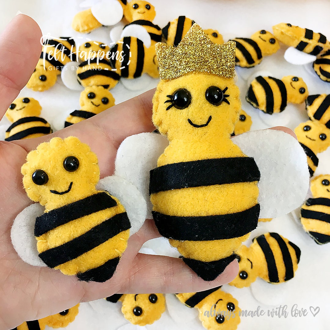 SHIP AFTER XMAS Bumble Bees, Queen Bee, Felt Bumble Bees, Classroom ...