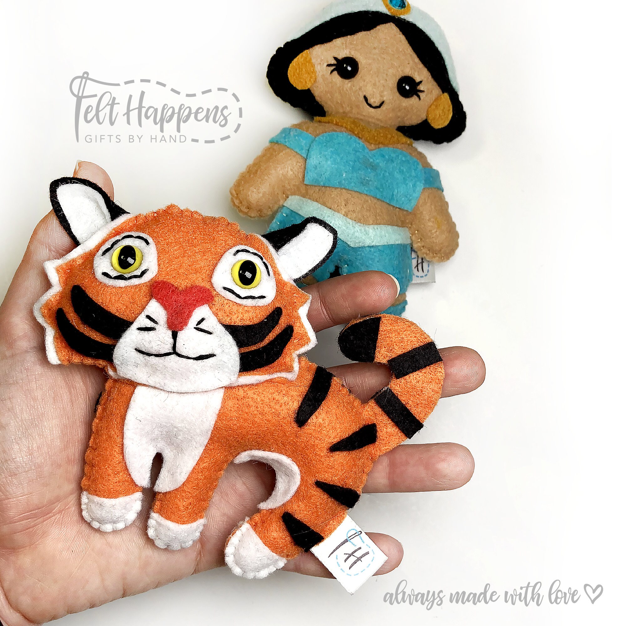 Aladdin and Jasmine Stubby Disney Stocking Stuffer Handmade | Etsy