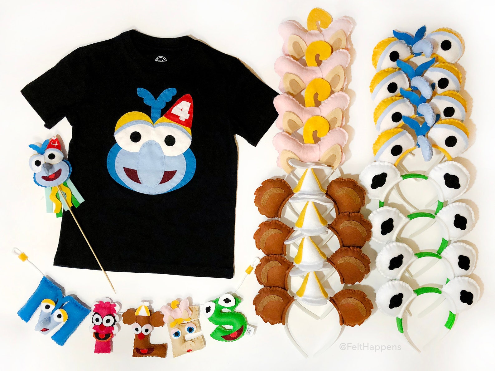 Muppet Inspired Headband, Handmade, Photo Prop,birthday Party Favor - Etsy