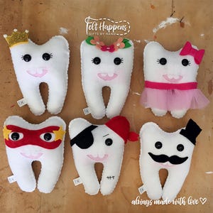 Tooth Fairy Pillow, Handmade Tooth, Felt Pillow, Girl or Boy Gift ...