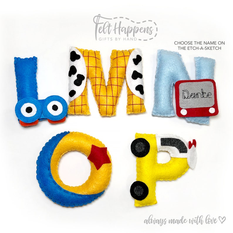 Toys Alphabet Handmade ABC Typography Nursery Decor Baby | Etsy