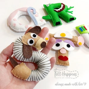 Toys Alphabet Handmade ABC Typography Nursery Decor Baby | Etsy