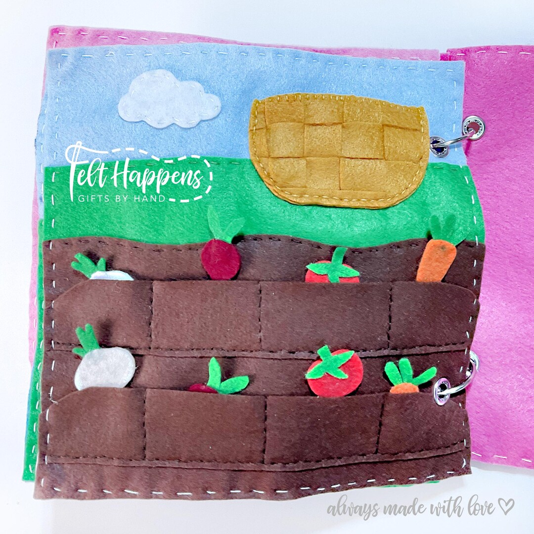 Vegetable Garden Activity Page, Food, Planting, Felt Quiet Books ...