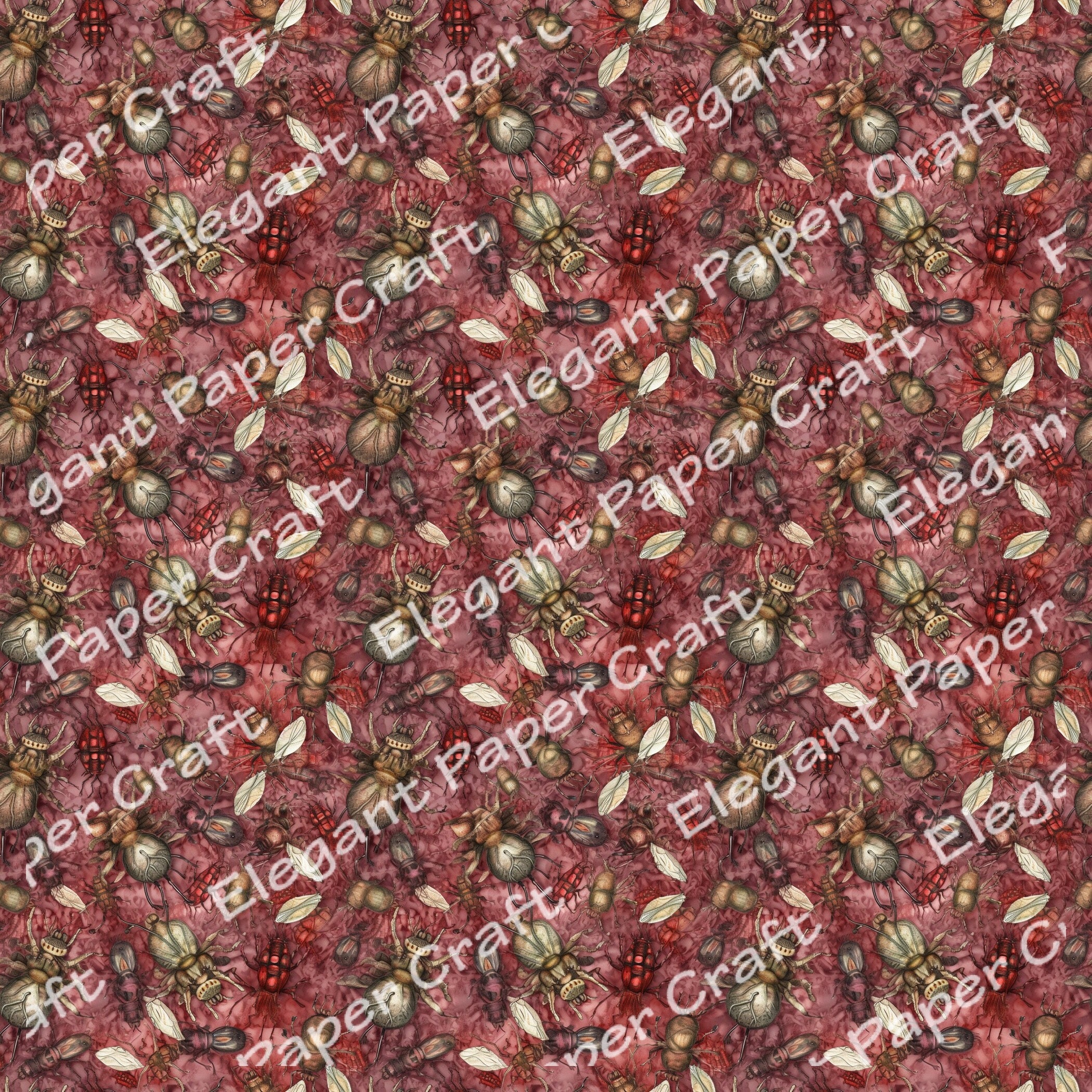Insects Series 4 | 20 Unique Insect Seamless Patterns | Seamless ...