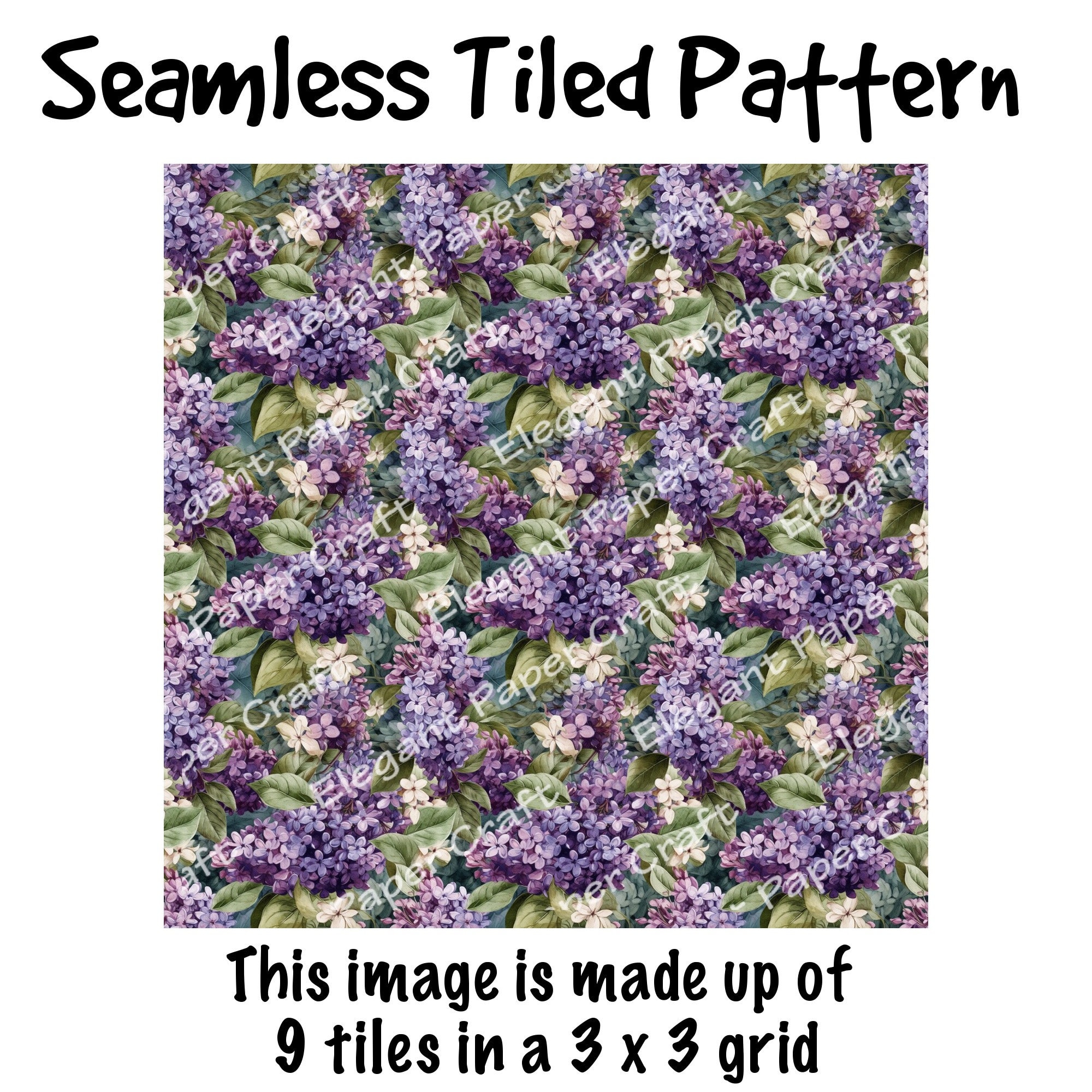 WATERCOLOR LILACS | Watercolor Lilacs Seamless Pattern | Lilacs ...