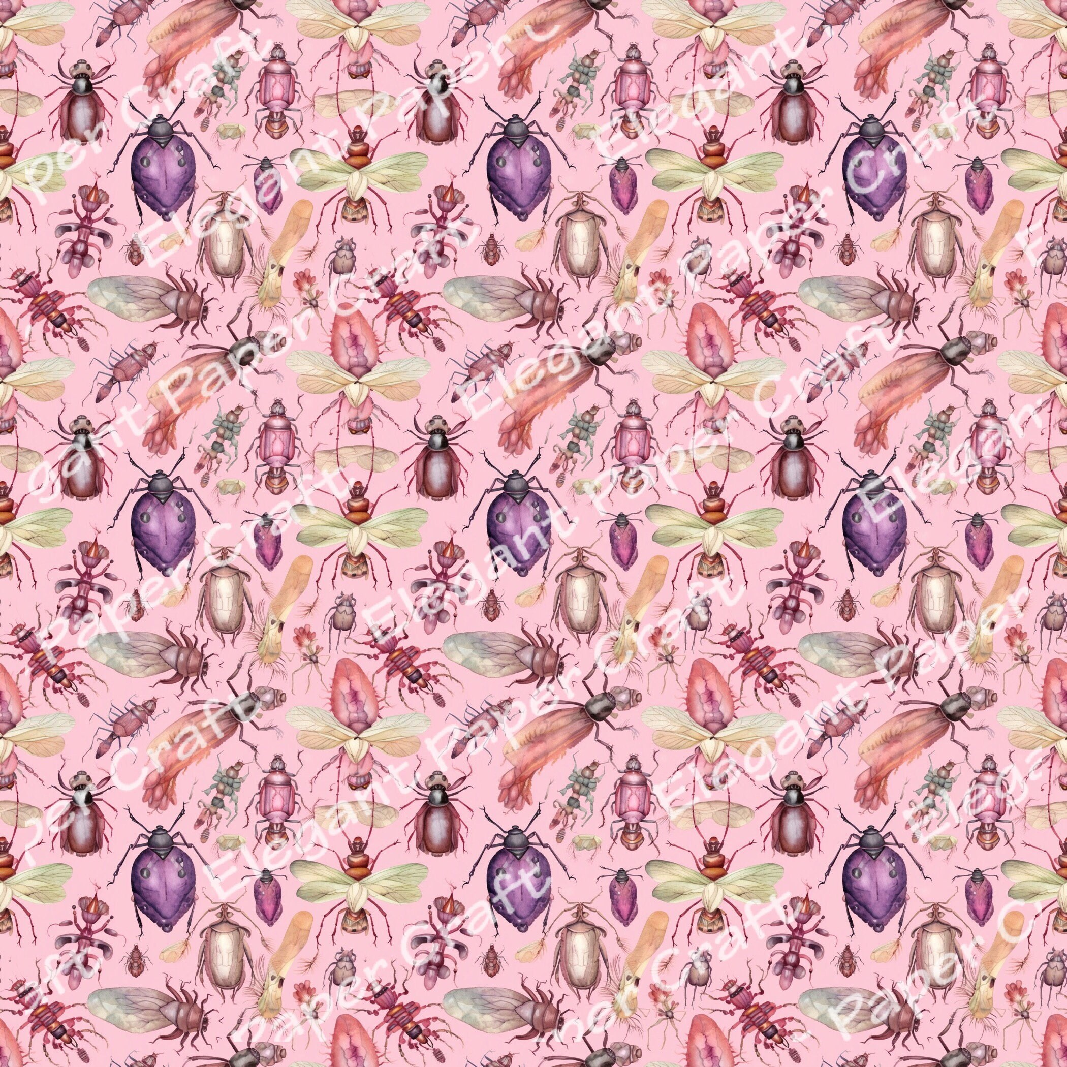 Insects Series 4 | 20 Unique Insect Seamless Patterns | Seamless ...