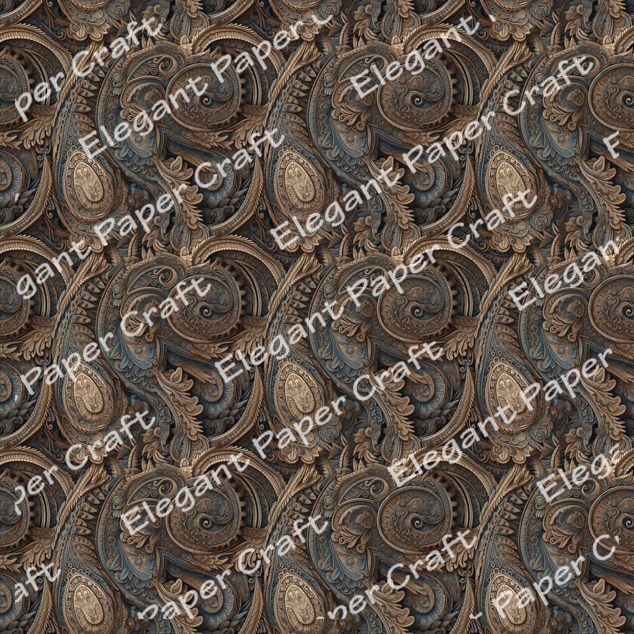 WOOD PAISLEY | Wood Paisley Seamless Pattern | Paisley Wood Background ...