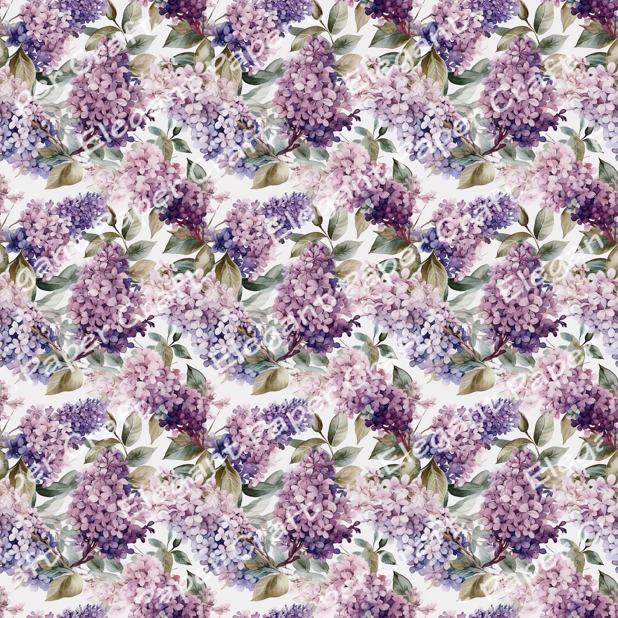 WATERCOLOR LILACS | Watercolor Lilacs Seamless Pattern | Lilacs ...