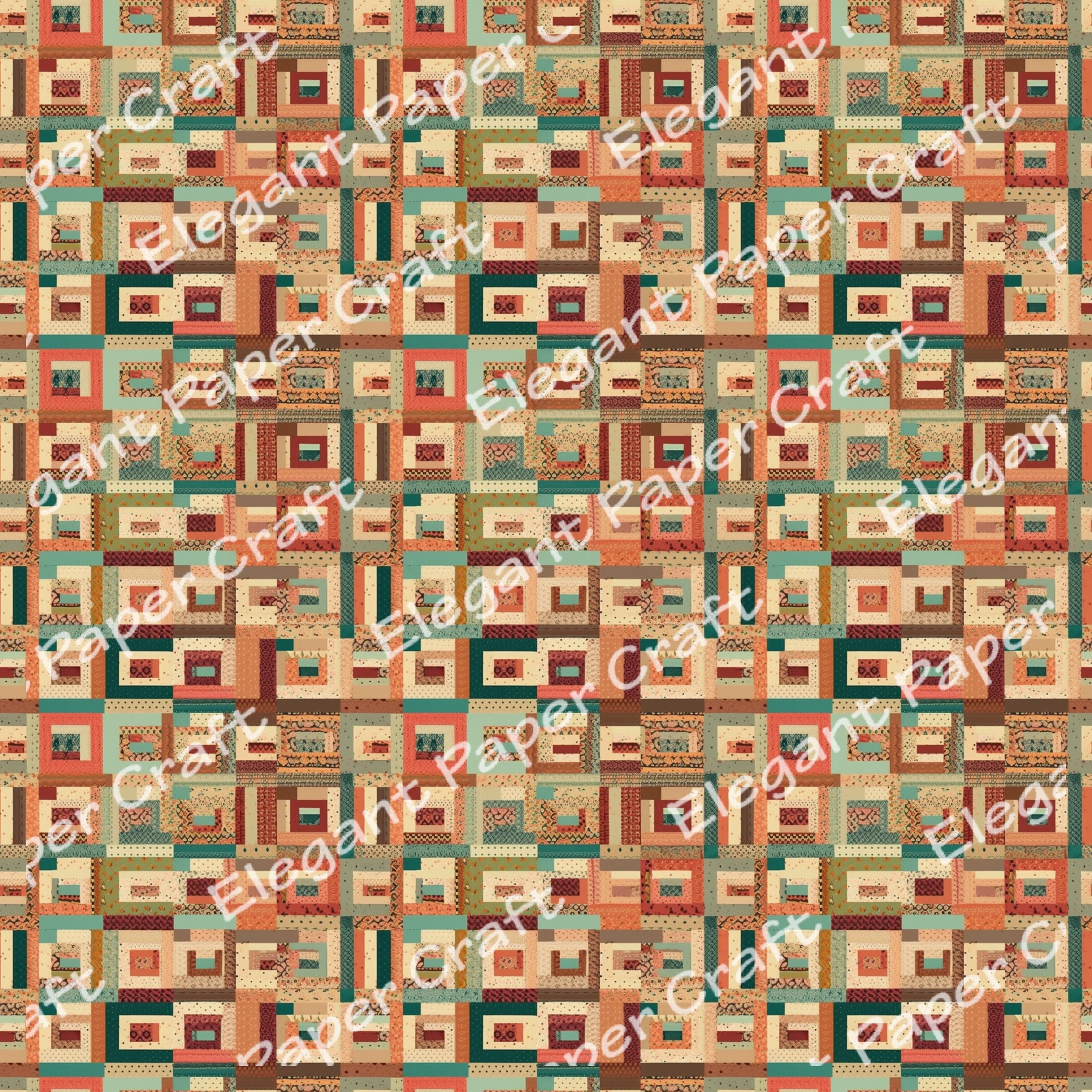 20 Unique Seamless Grandma’a Quilt Like Patterns 1st Pack- Digital ...