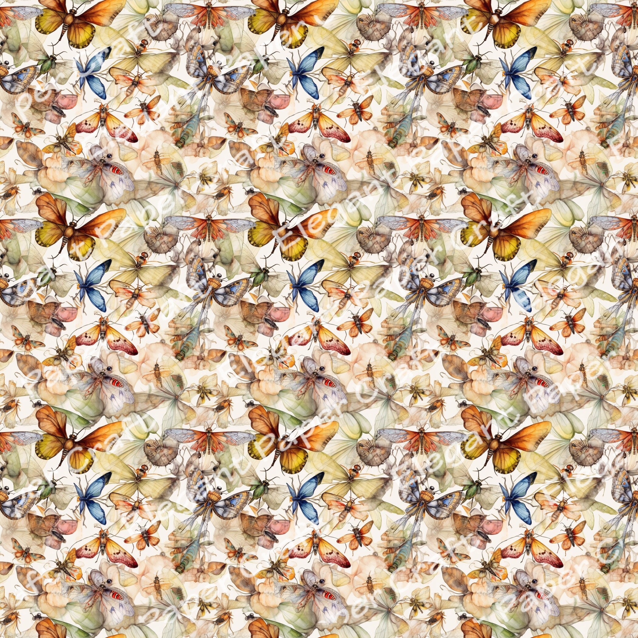 Insects Series 3 | 20 Unique Insect Seamless Patterns | Seamless ...