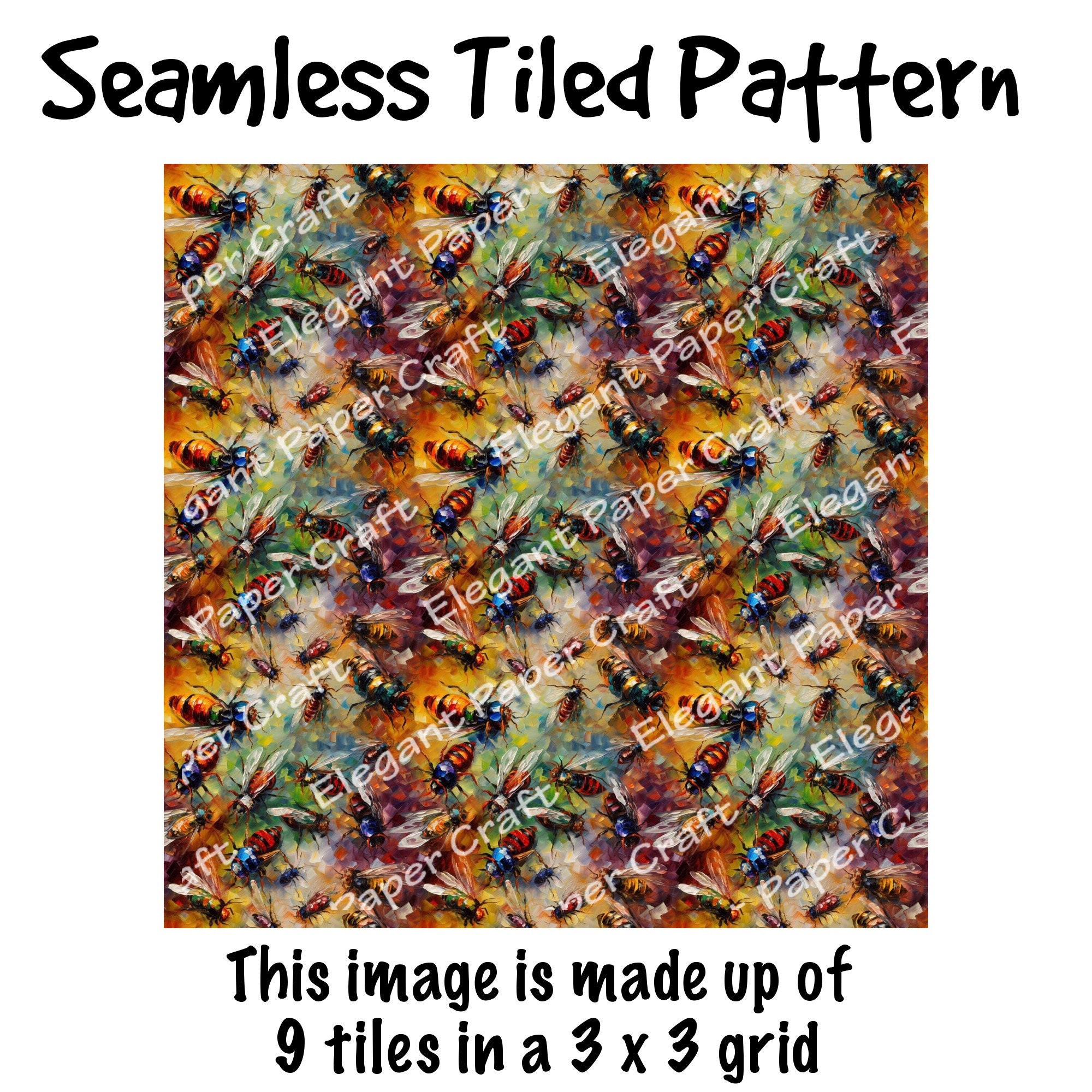 Insects Series 2 | 20 Unique Insects Seamless Patterns | Seamless ...
