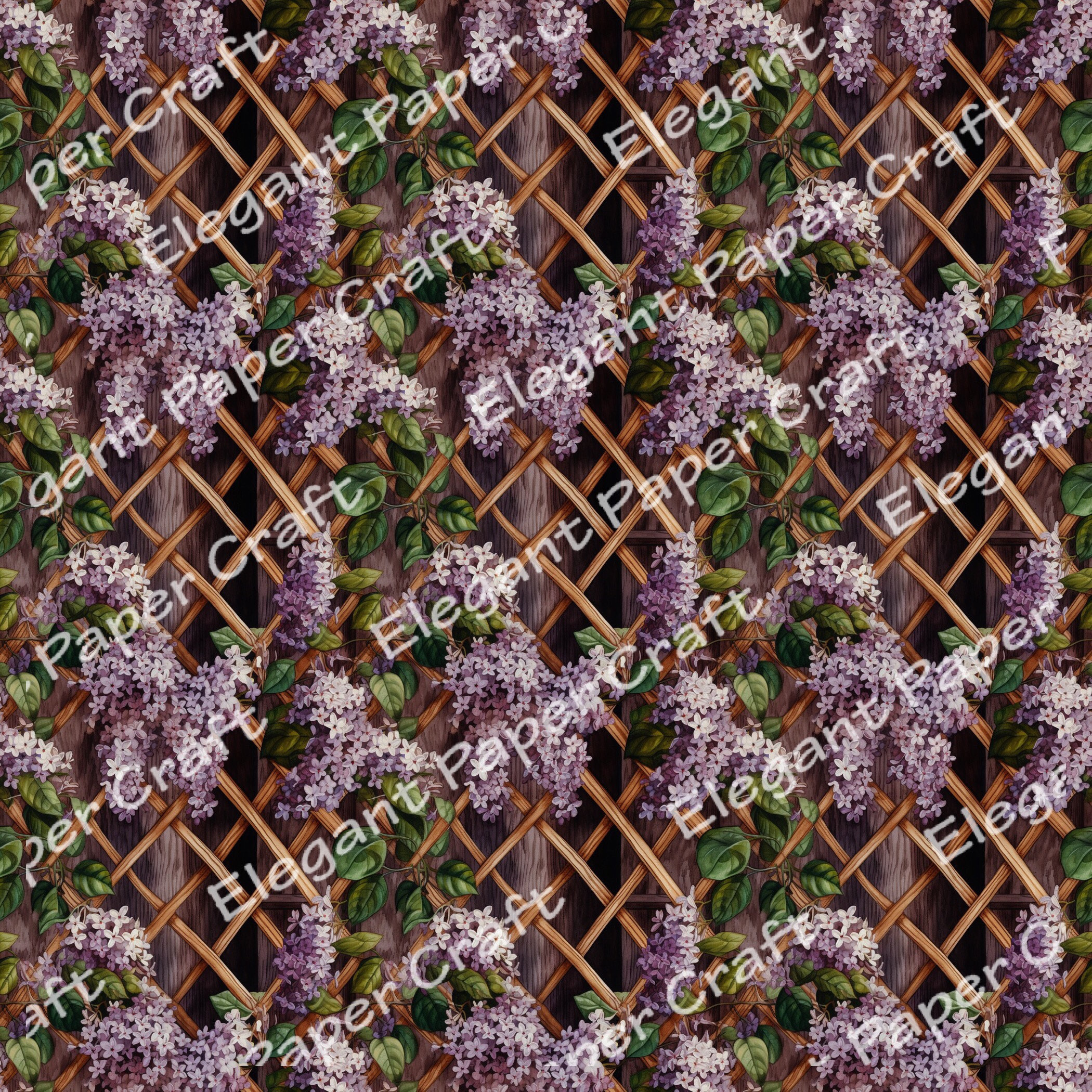 WATERCOLOR LILACS Watercolor Lilacs Seamless Pattern Lilacs Watercolor ...