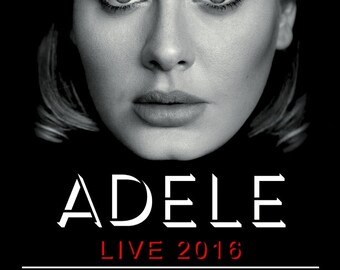Adele Concert Poster - Etsy