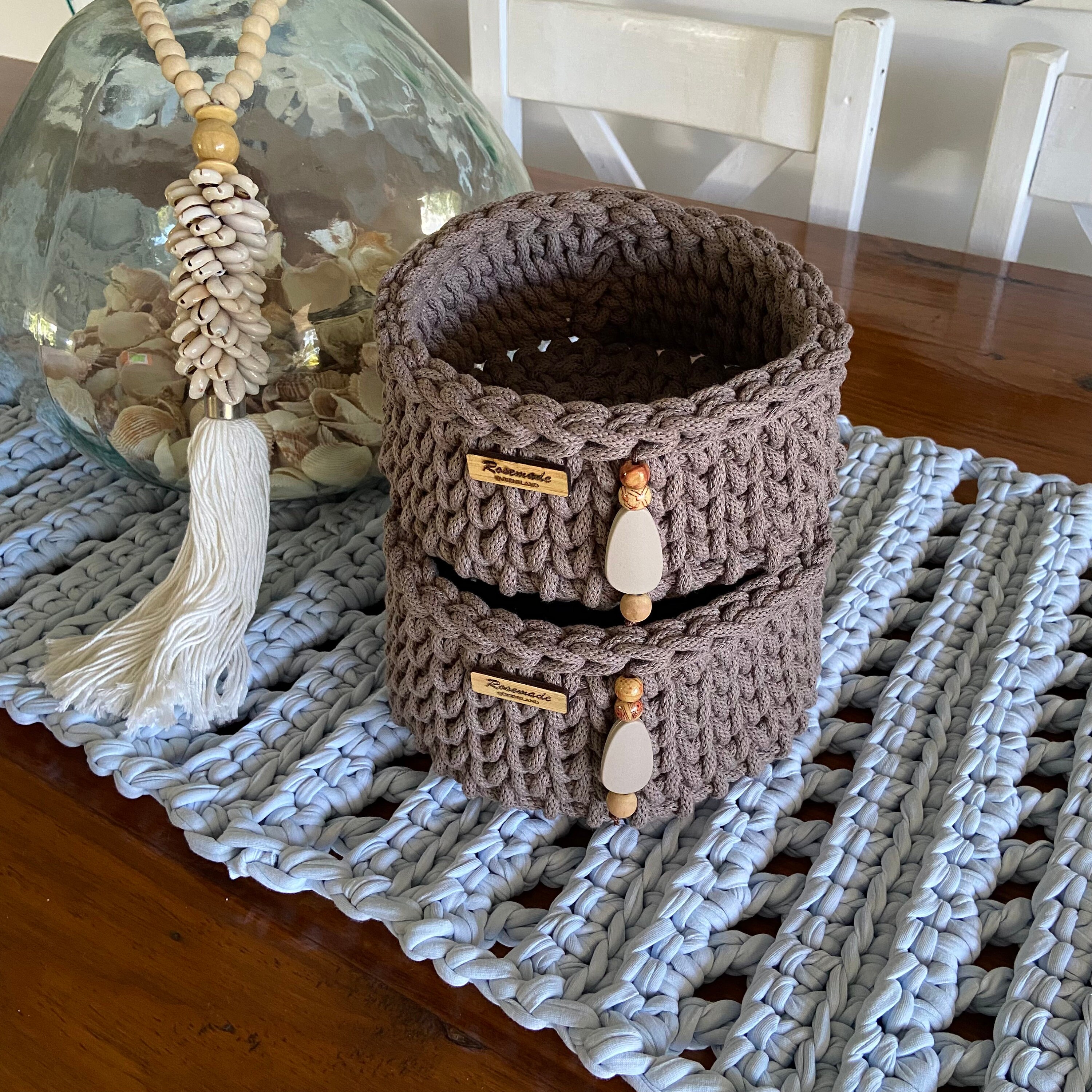 Rosemade Round Basket - CROCHET PATTERN in UK Terms - Etsy