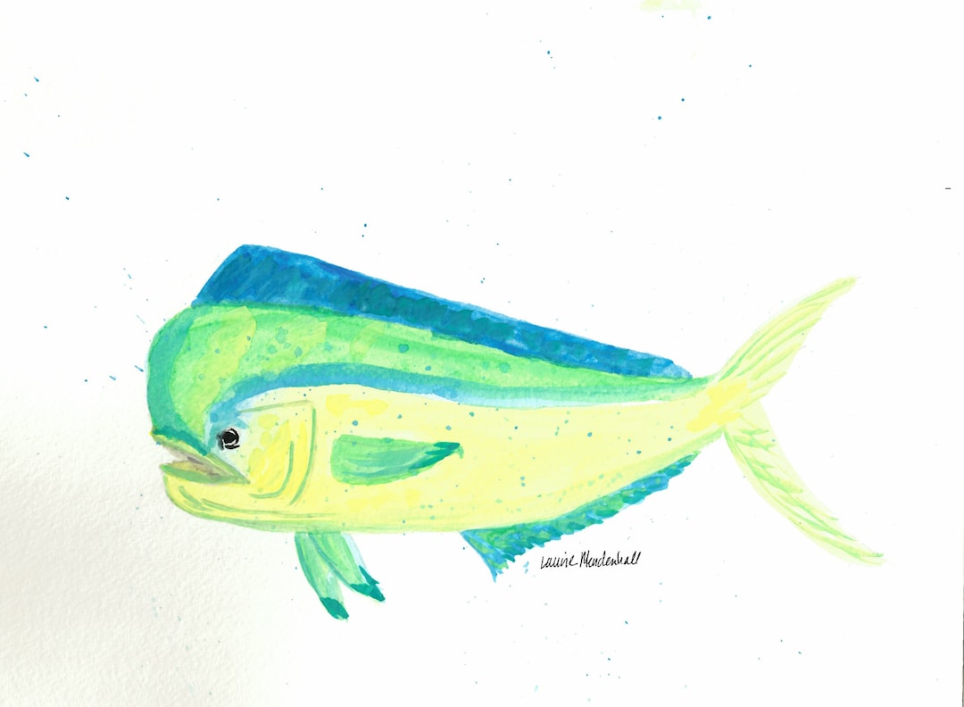 Mahi Mahi PRINT - Etsy