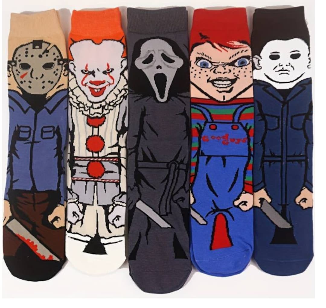 Horror Movie Socks Michael Myers Ghostface Jason - Etsy