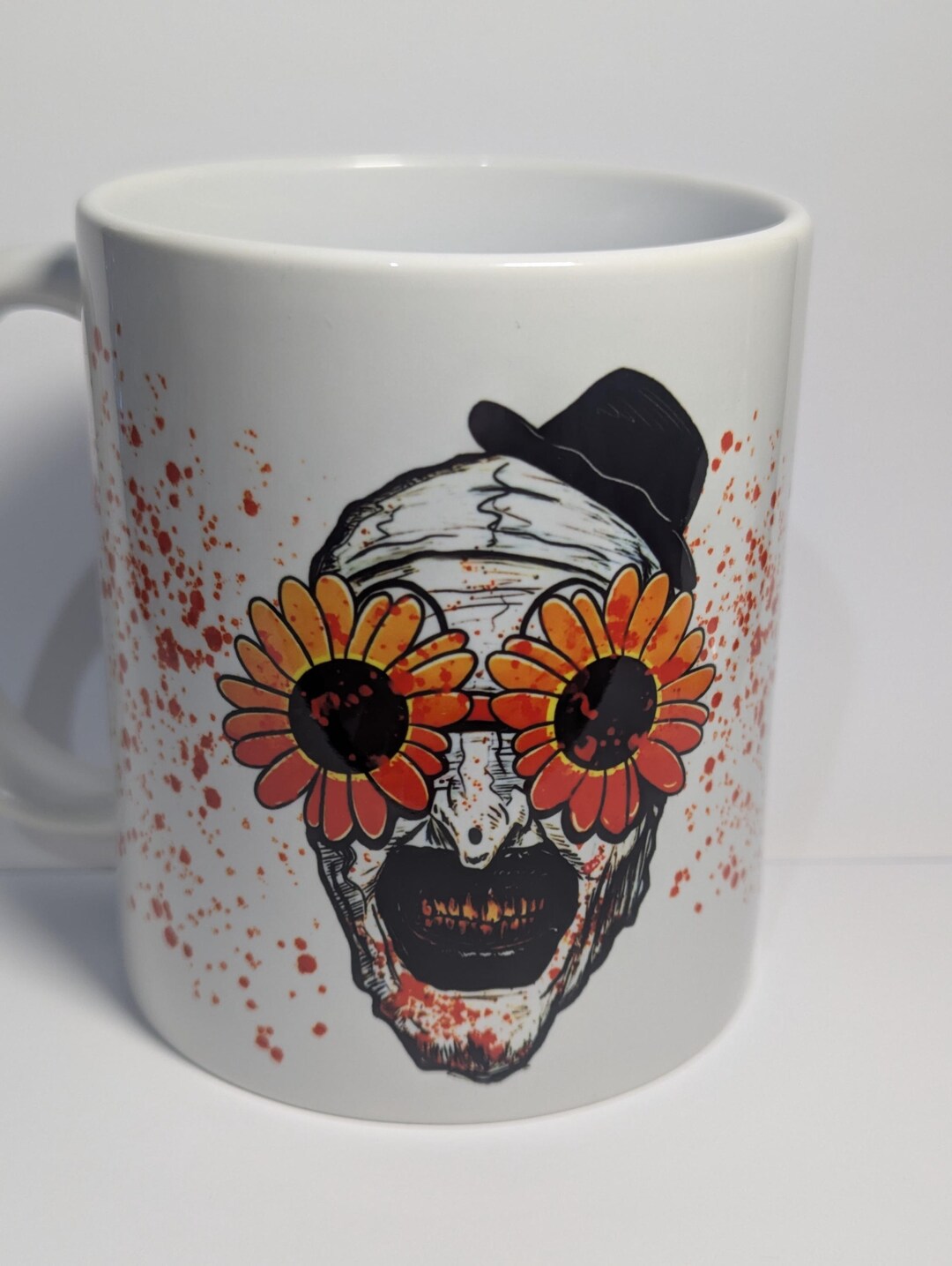 Terrifier Art the Clown Inspired Mug and Car Coaster Set - Etsy