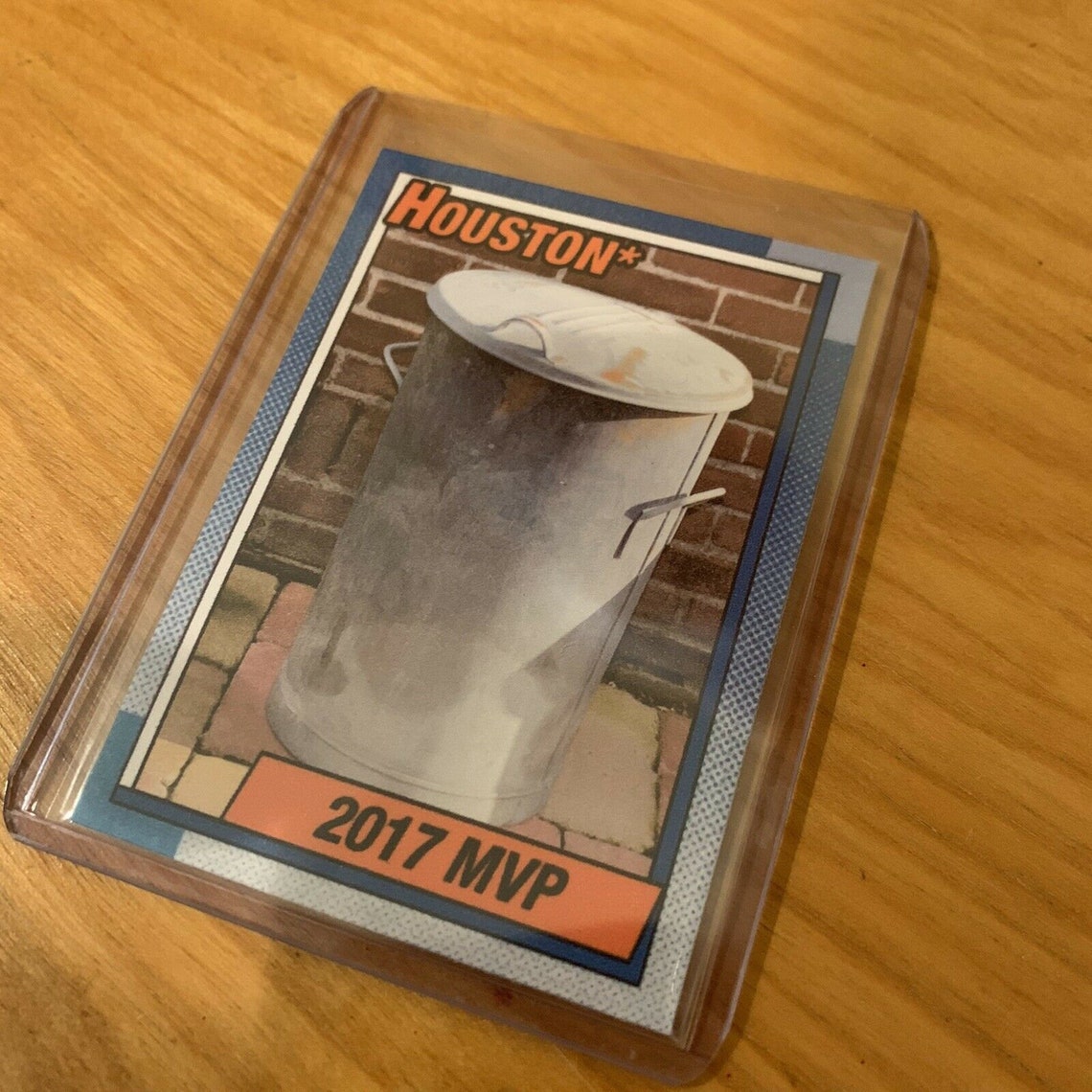 Funny Novelty Baseball Card Houston Astros Trash Can Cheating - Etsy