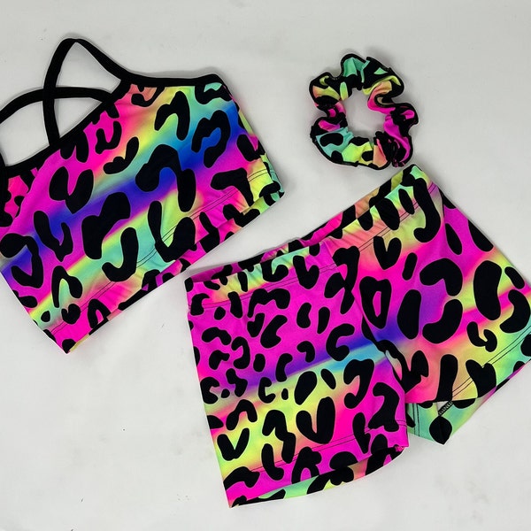 Girls Dance Set Neon - Etsy