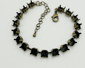 Empty Cup Chain Empty Rhinestone Chain SS29 6.30mm Setting Raw Brass ...