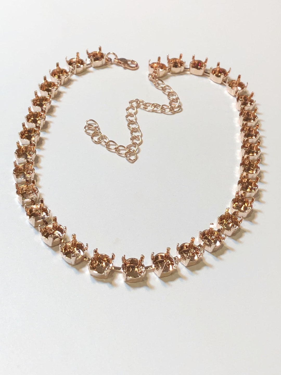 39ss Rose Gold Empty Cup Chain Necklace, 33 Empty Cups 8mm Necklace ...