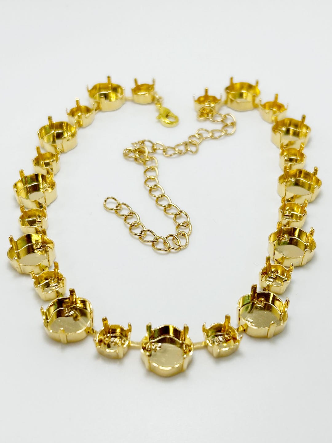 12x12mm 39ss Empty Cup Chain for DIY Necklace in Gold Plated, 23 ...
