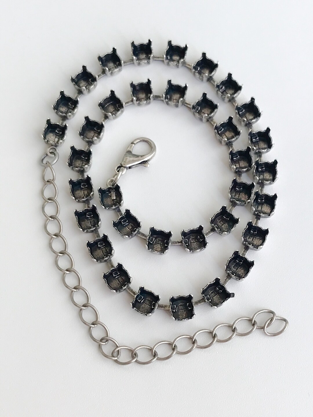 29ss Empty Cup Chain Necklace in Antique Silver 37 Empty Cups, 6mm ...