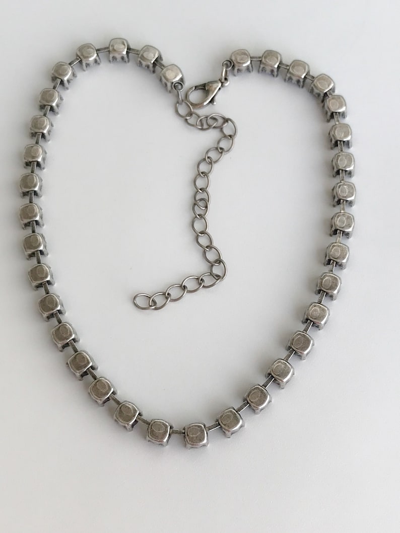 29ss Empty Cup Chain Necklace in Antique Silver 35 Empty Cups | Etsy