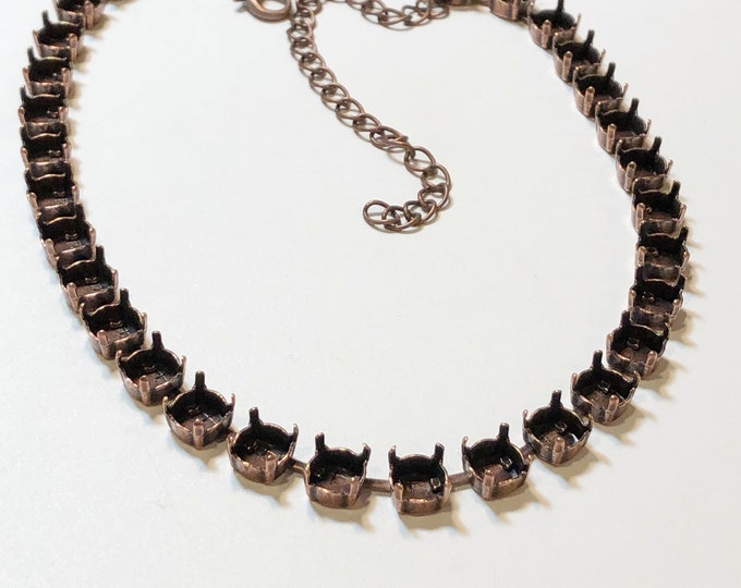 39ss Antique Copper Empty Cup Chain for Necklace, 31 Empty Cups Antique ...