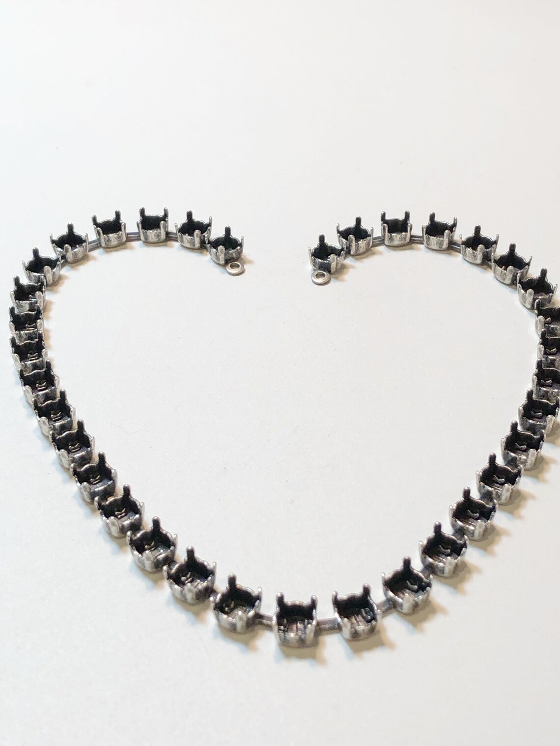 29ss Empty Cup Chain Necklace in Antique Silver 35 Empty Cups - Etsy