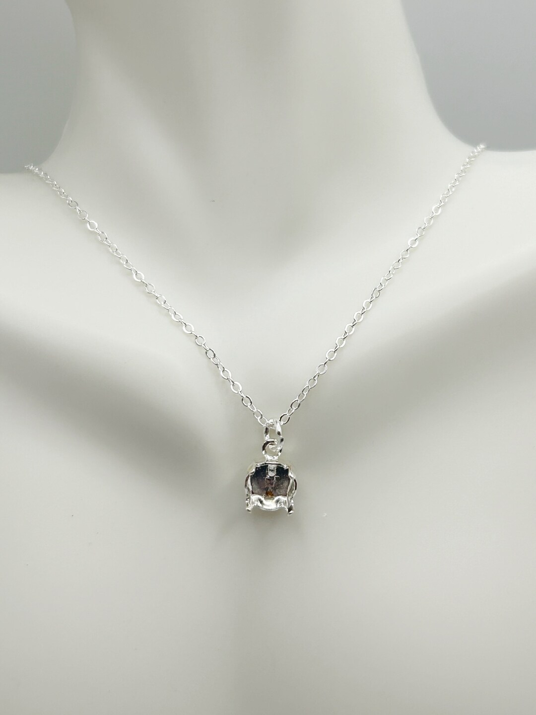 Silver Plated 8mm Cup Chain Pendant Base - DIY Necklace Setting - Etsy