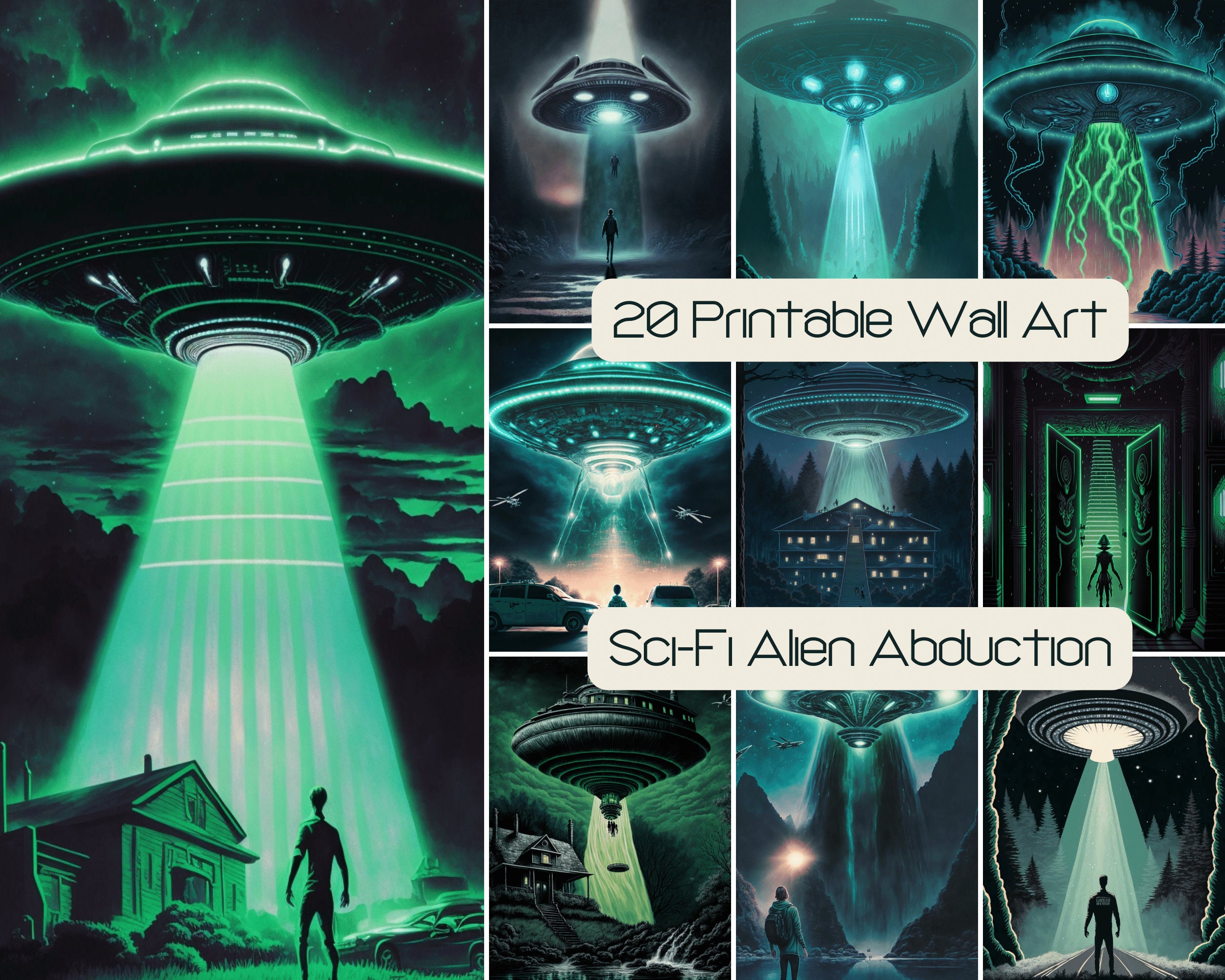 Alien Abduction Art