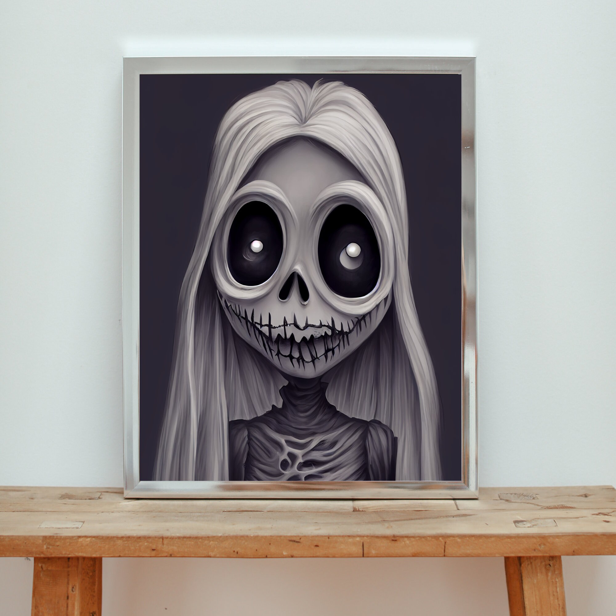 Full Collection of Tim Burton Inspired Halloween Art Prints, Digital ...