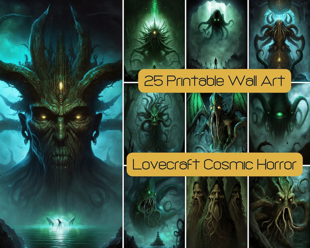 25 Cosmic Horror Digital Wall Art, Printable Poster Home Decor ...