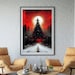 8 Heavy Metal Horror Christmas Art Print, Printable Wall Art Card ...