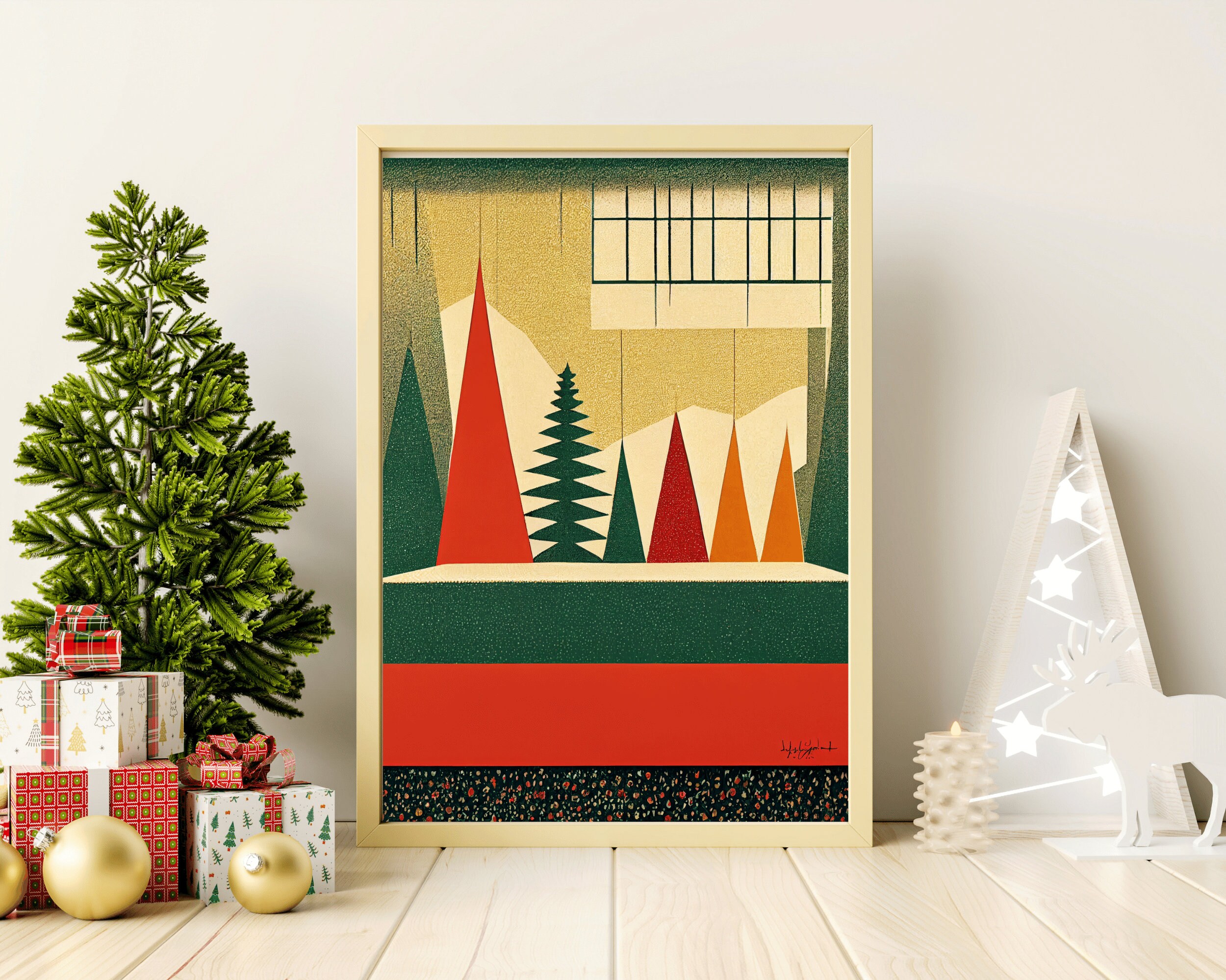 Diy Mid Century Modern Christmas Card Amazon.com : Merry Mid Century