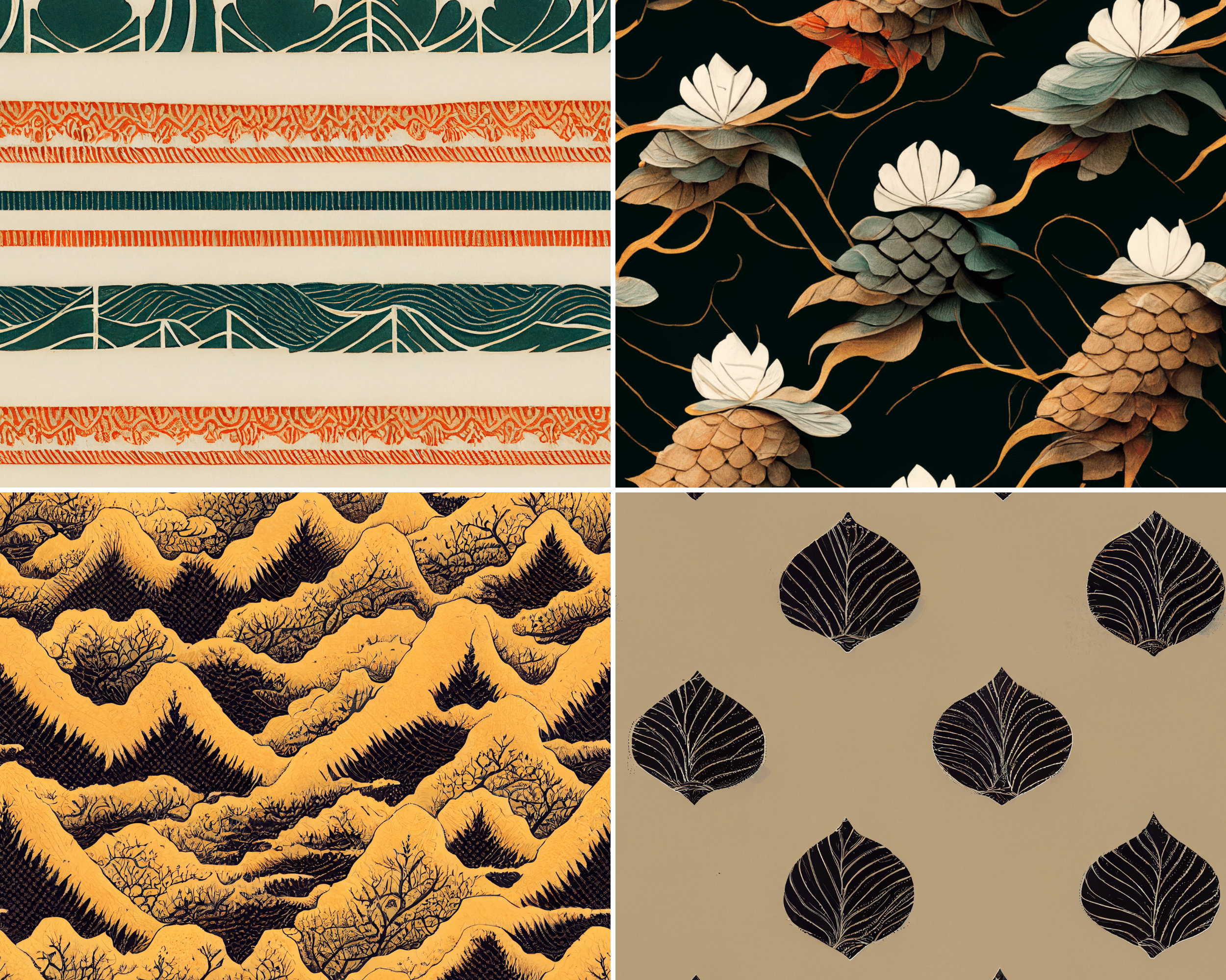 20 Traditional Japanese Art Style Wallpaper Pattern Digital - Etsy