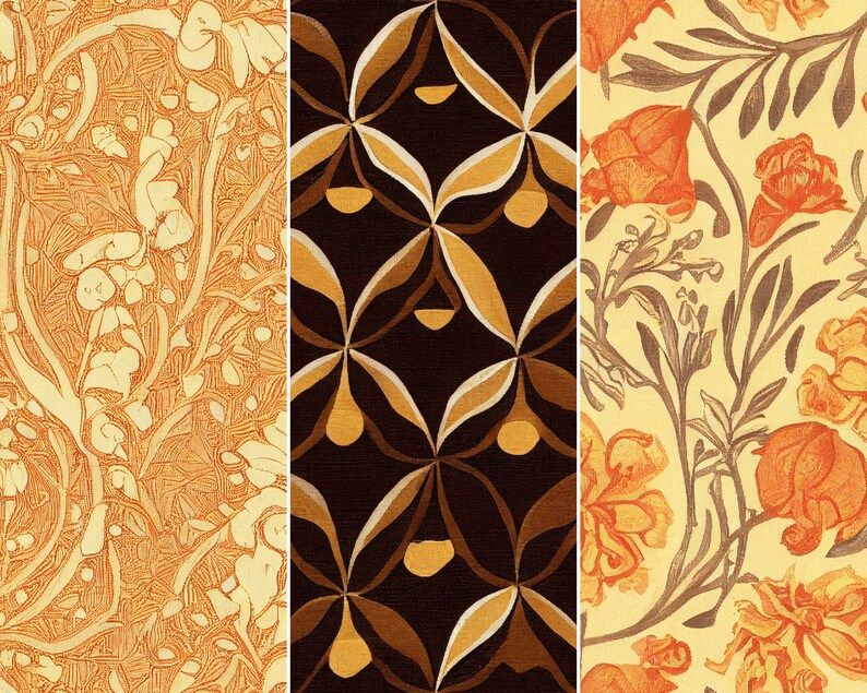 15 Tory Burch Inspired Wallpaper Design, Digital Scrapbook Paper Pack, Commercial License ...