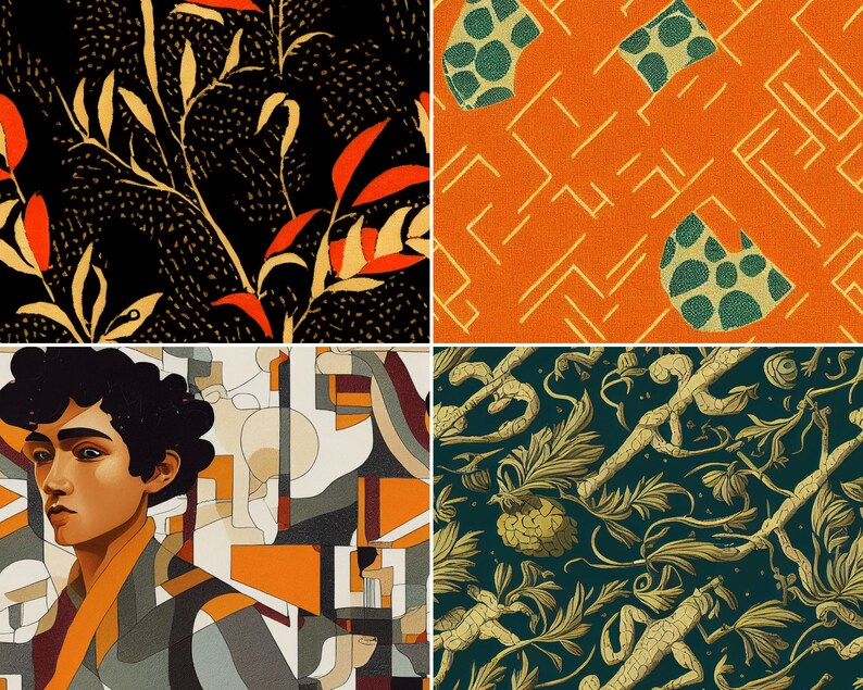 20 Hermes Inspired Wallpaper Design, Digital Scrapbook Paper Pack ...