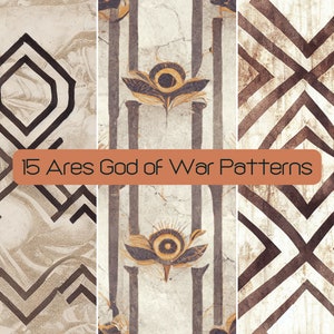 Ares God of War Pattern, Ancient Greek Digital Paper (SVG, JPG) - Etsy