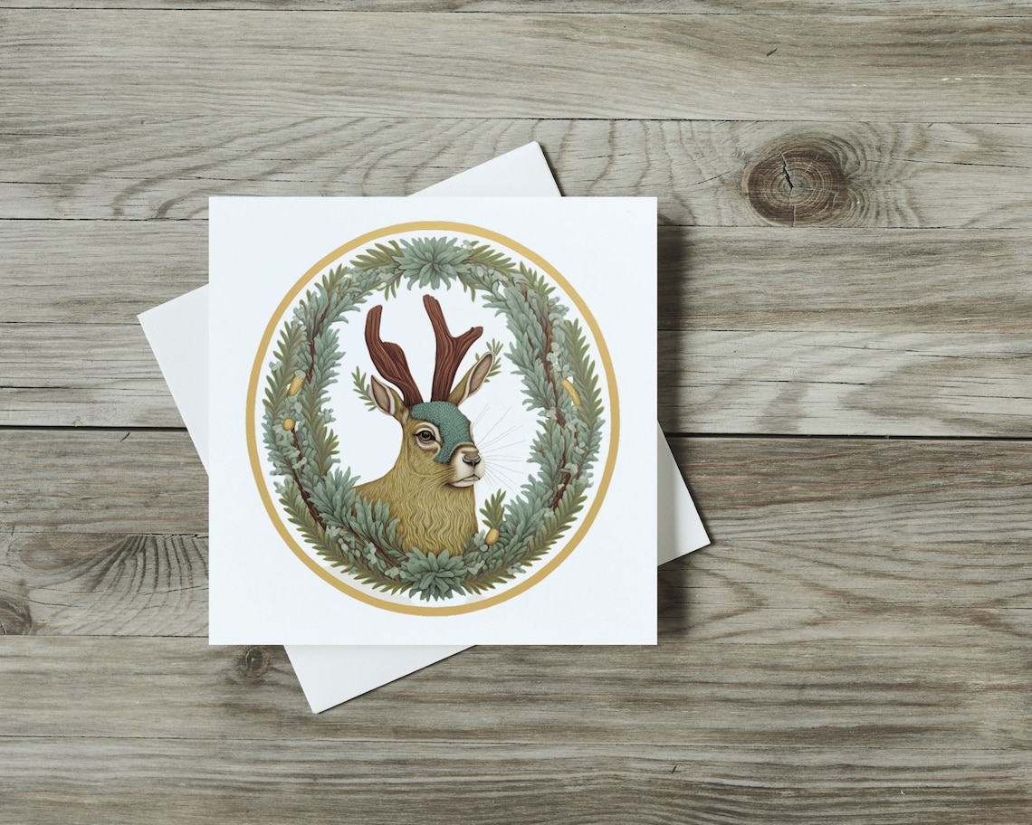 Jackalope Clip Art, Desert Cryptid Illustration (SVG, JPG) - Etsy