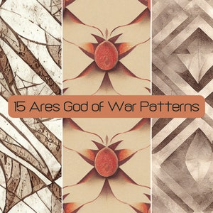 Ares God of War Pattern, Ancient Greek Digital Paper (SVG, JPG) - Etsy