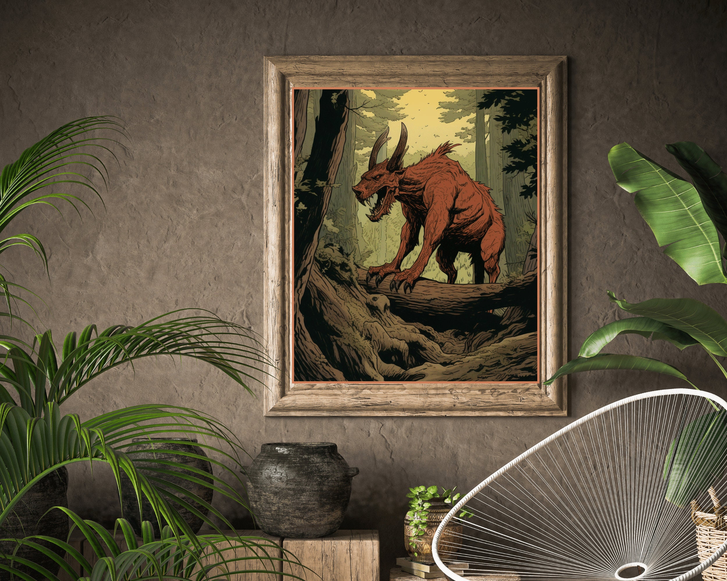 30 Cryptid Digital Wall Art Printable Greeting Card - Etsy