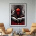 8 Heavy Metal Horror Christmas Art Print, Printable Wall Art Card ...