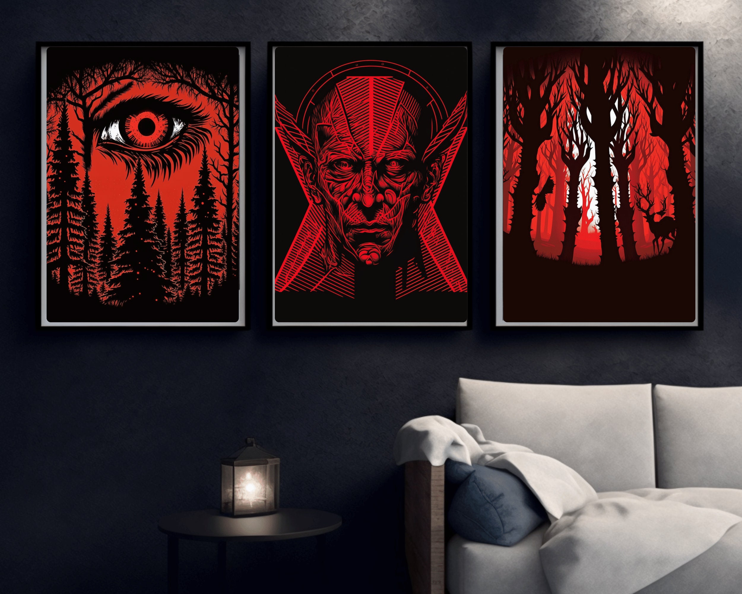 18 Devilcore Digital Wall Art, Printable Poster Home Decor, Pentagram ...