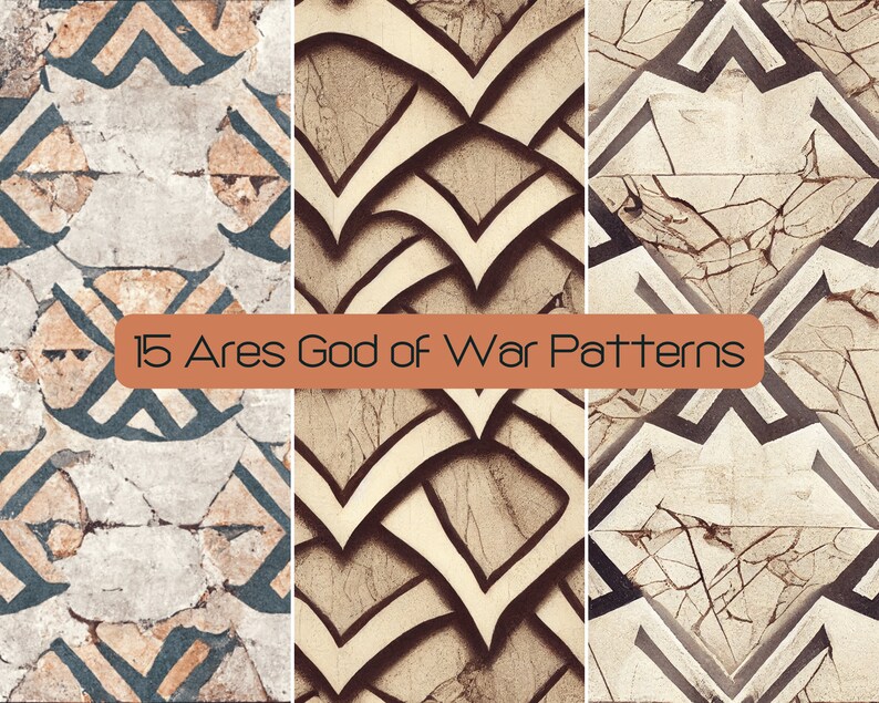 Ares God of War Pattern, Ancient Greek Digital Paper (SVG, JPG) - Etsy