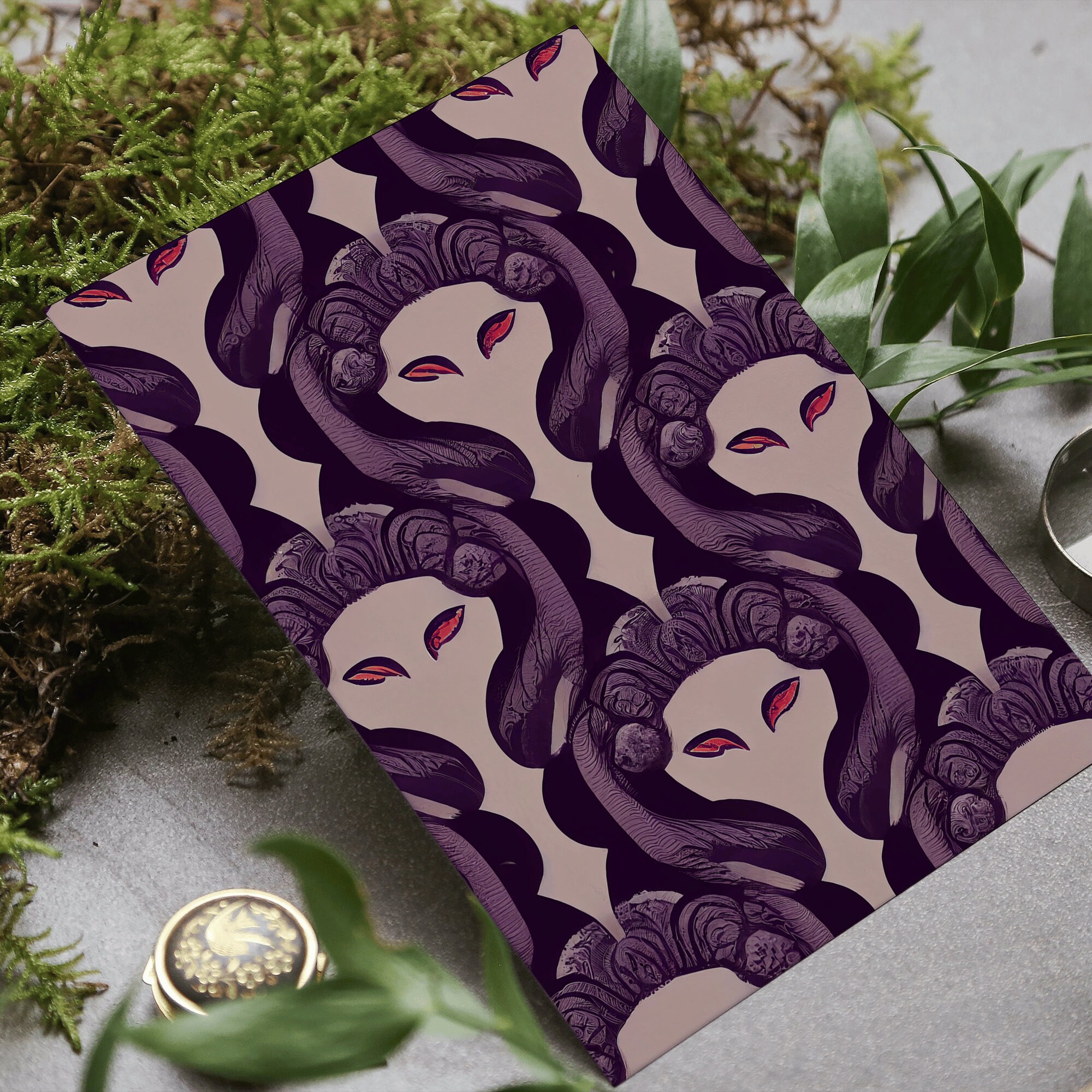 Medusa Seamless Pattern Set, Greek Mythology Digital Paper (SVG, JPG ...