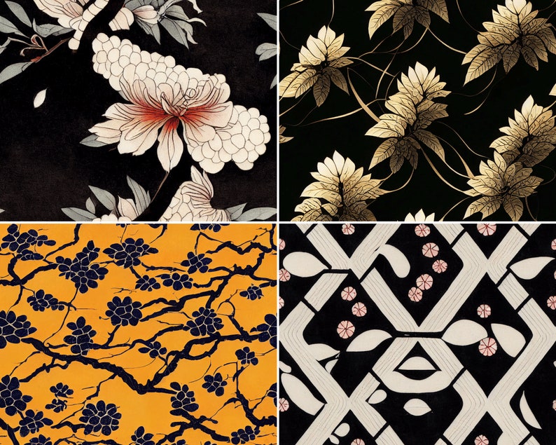 20 Traditional Japanese Art Style Wallpaper Pattern Digital - Etsy