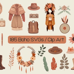 185 Boho SVG, Digital Download Clip Art, Sticker Decal, Commercial Use ...